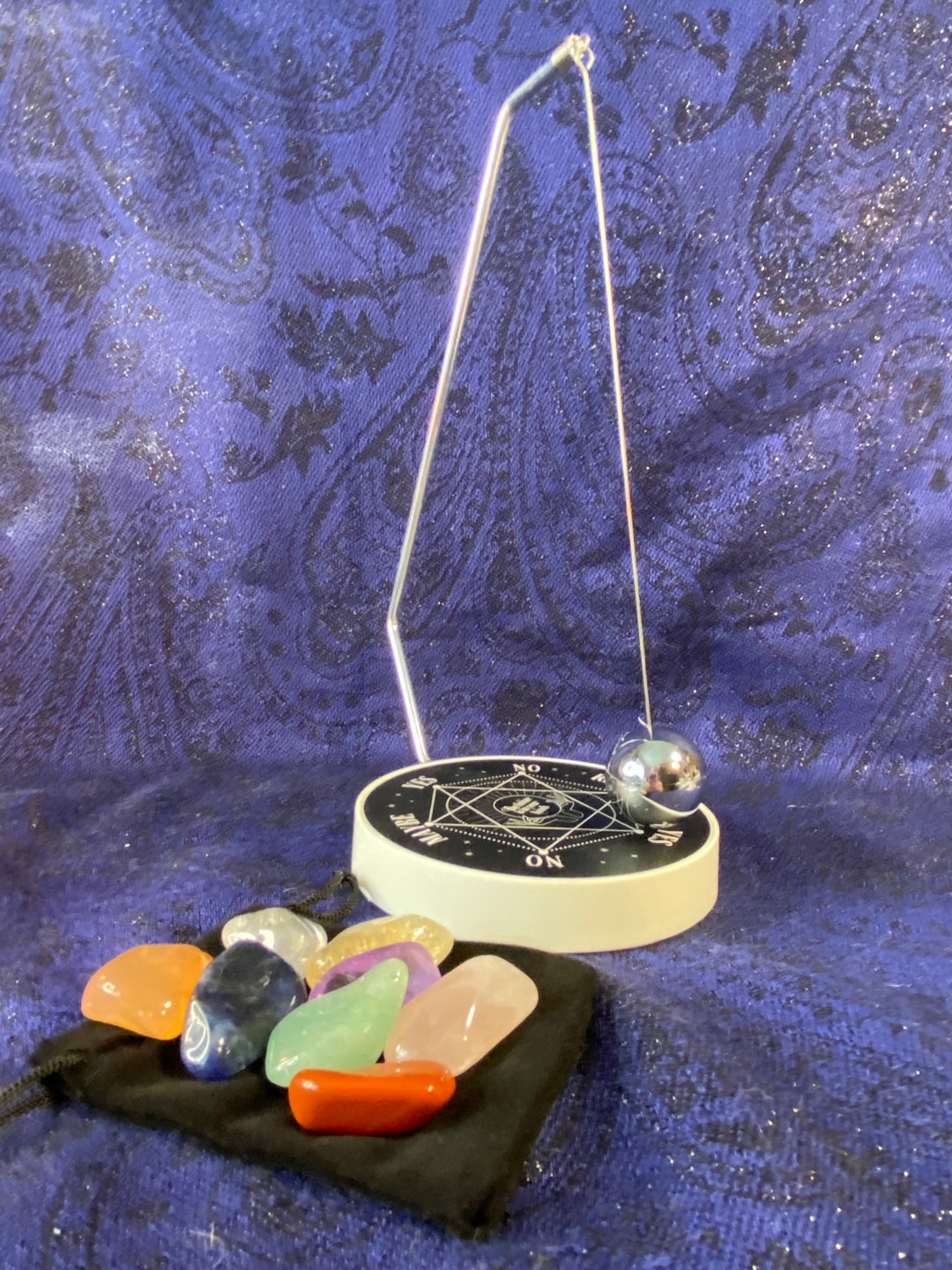 Pendulum Decision Maker, Fortune Telling Tool. With Optional 8 Crystal ...