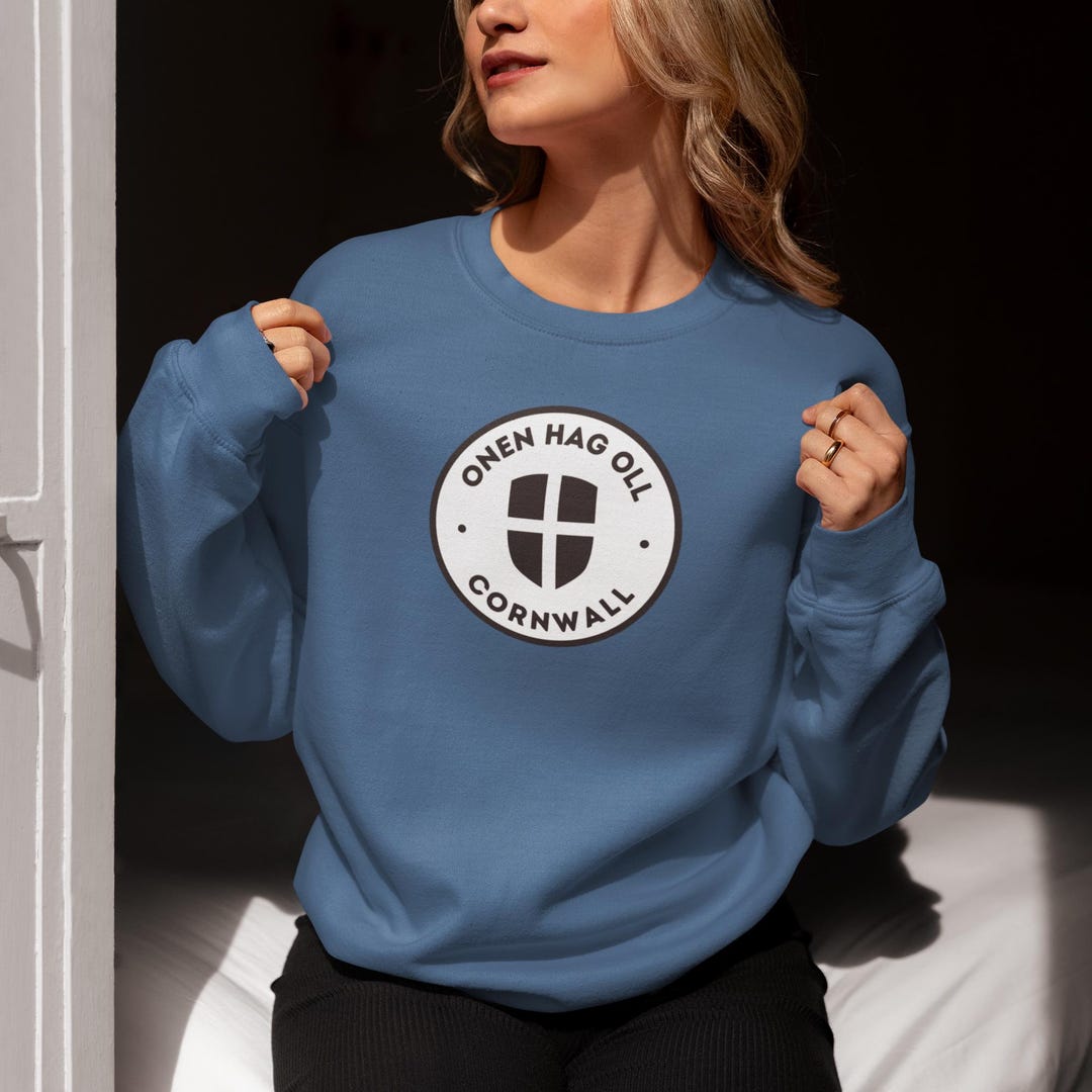 Cornwall Sweatshirt – Onen Hag Oll Cornish Shield Jumper | Lost ...