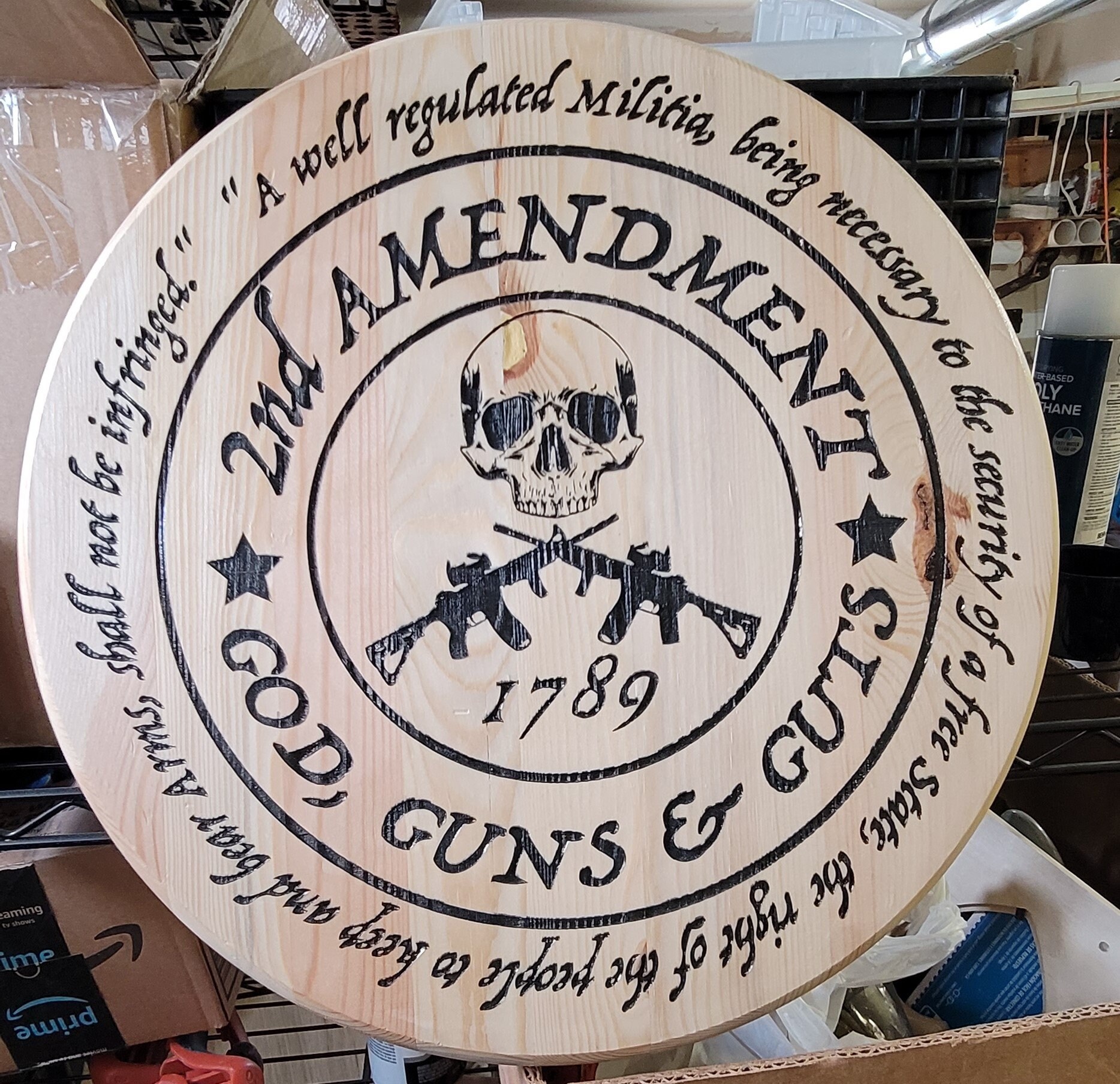 2nd Amendment God, Guns, & Guts Sign - Etsy