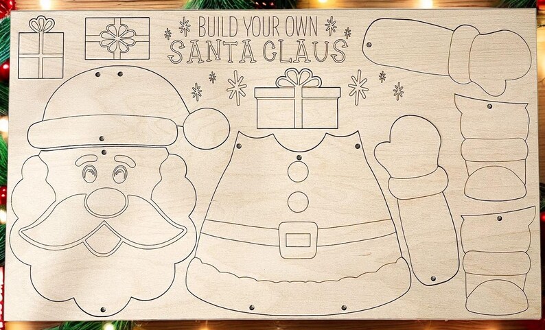 DIY Santa Claus - Pop-out Christmas Craft Kit - Etsy