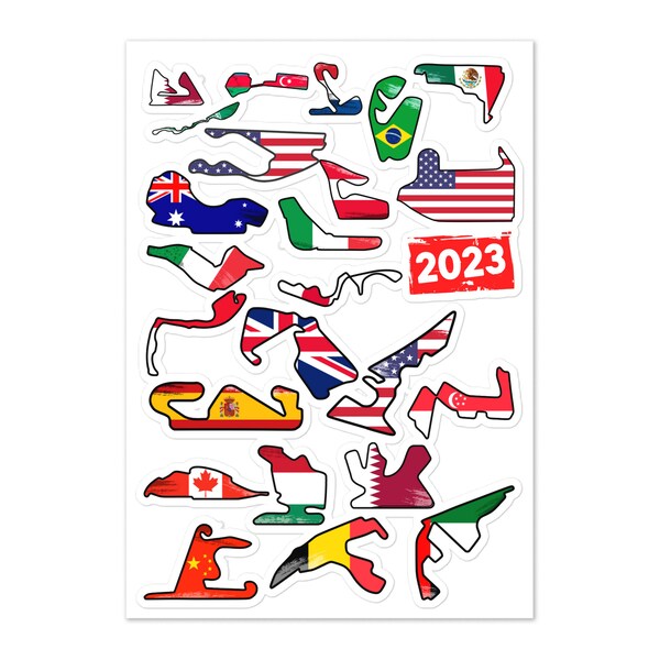 Formula 1 Stickers - Etsy