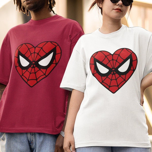 Spiderman Heart Logo Svg - Etsy