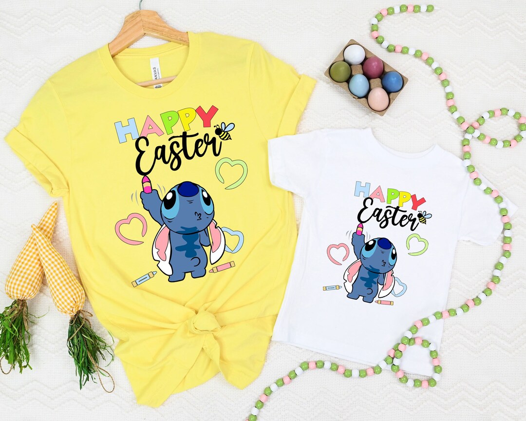 Disney Easter Family Shirt, Cute Stitch Easter T Shirts, Disneyland ...