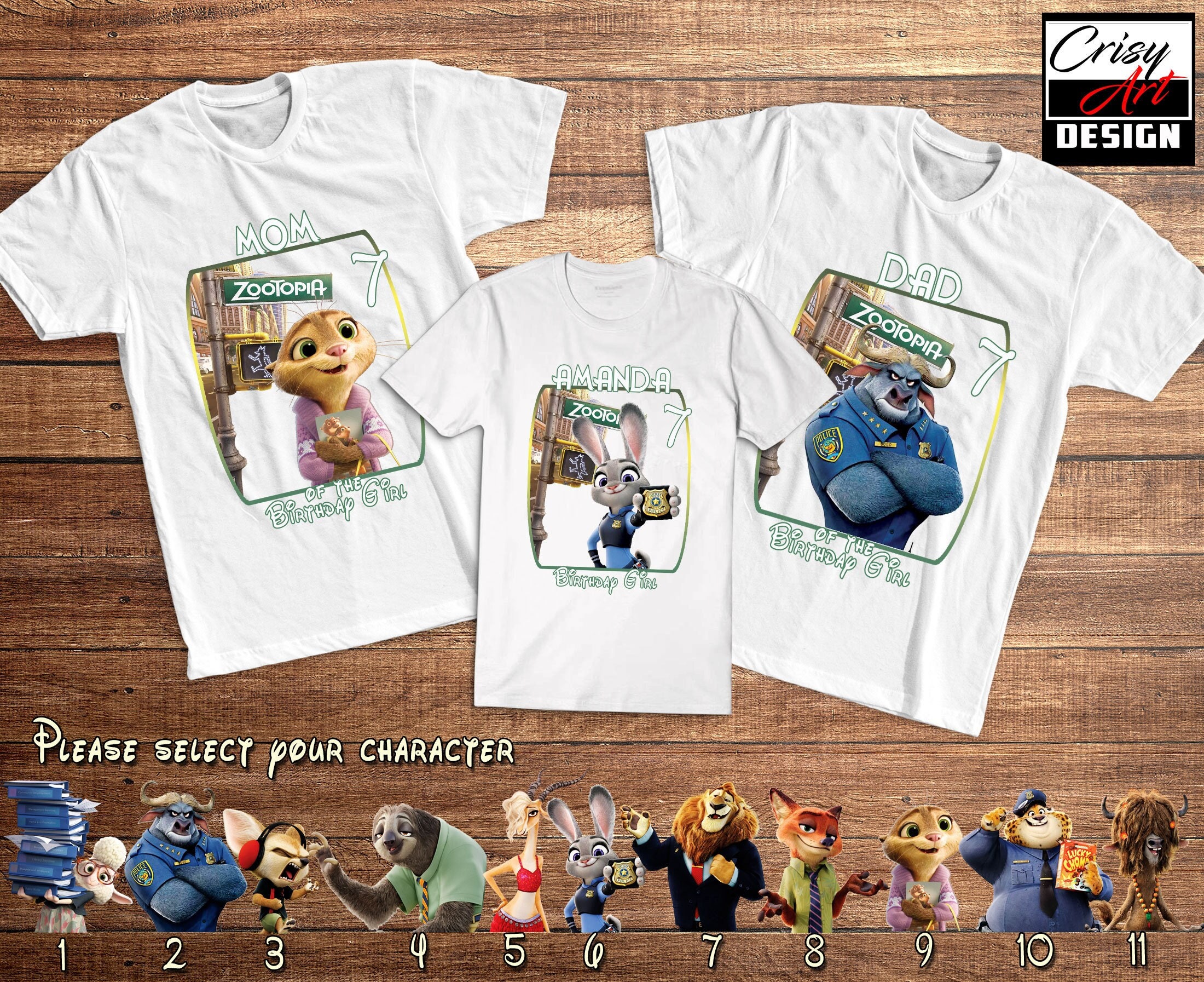 Zootopia Custom Shirt Zootopia Birthday Shirt Zootopia Party - Etsy