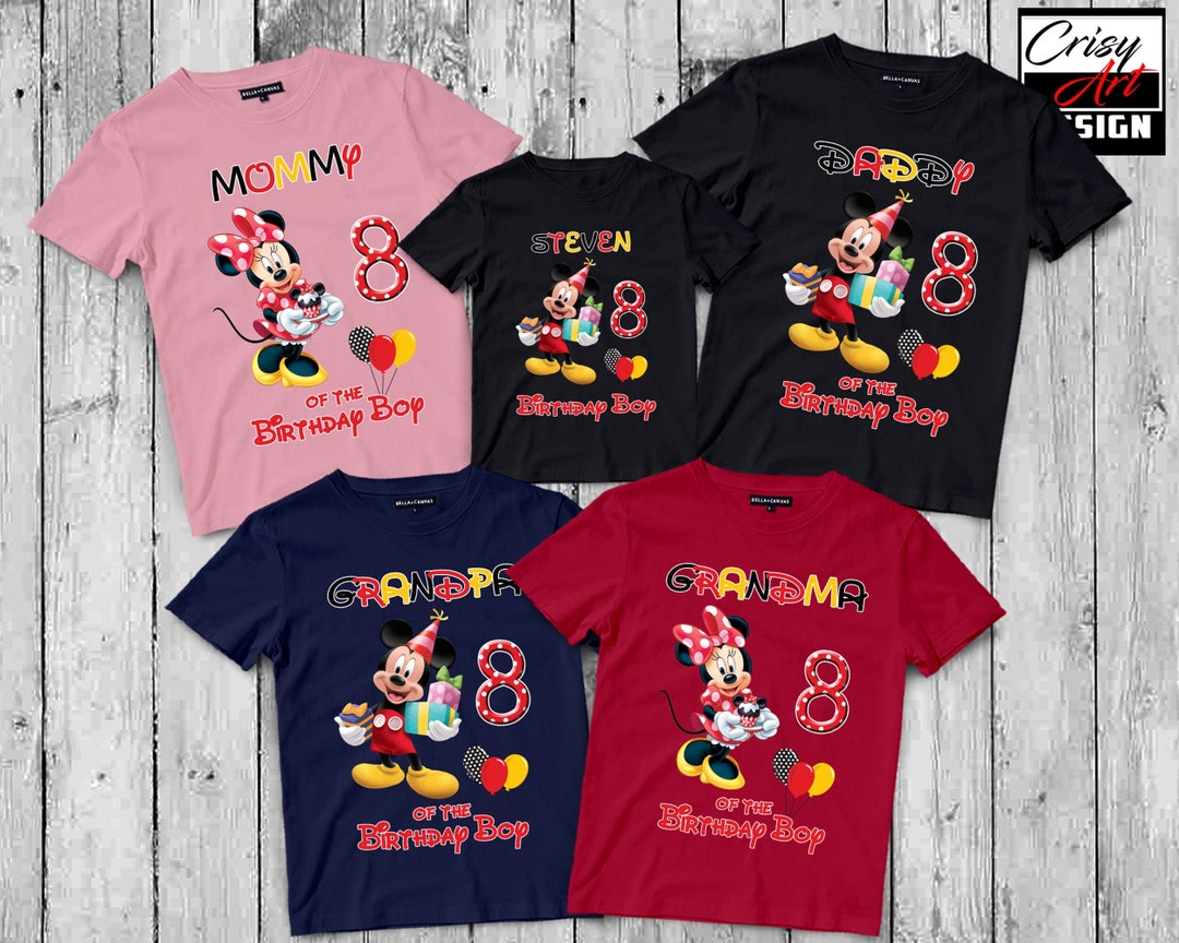 Disneyland Birthday Family Shirts, Mickey Years Matching T-shirt ...