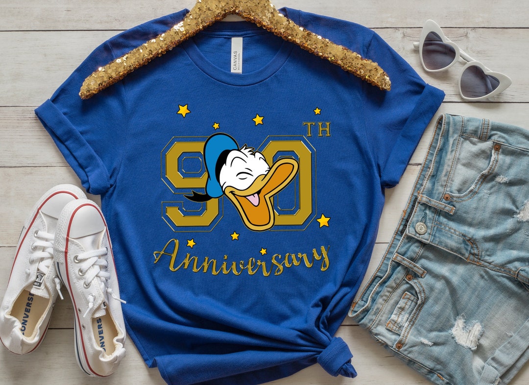 Disneyland Donald Duck 90th Anniversary T-shirt, Donald Birthday Shirt ...