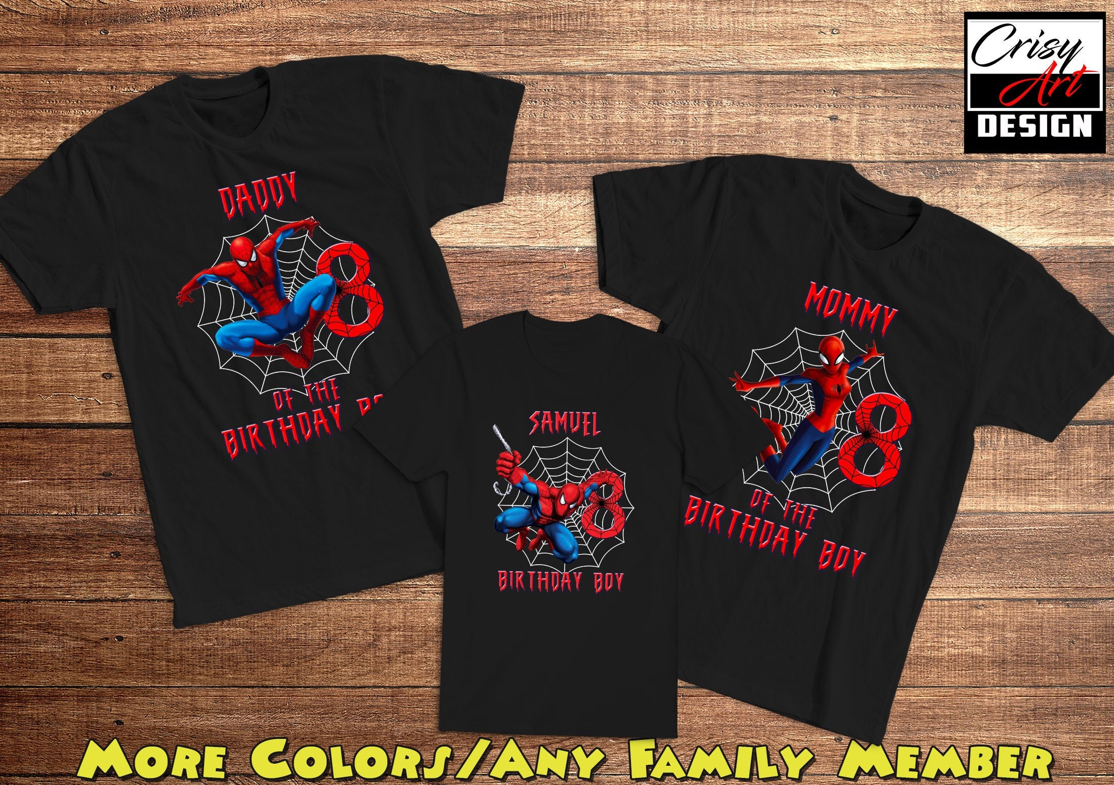 Spiderman Birthday Shirt Birthday Marvel Family Shirts - Etsy