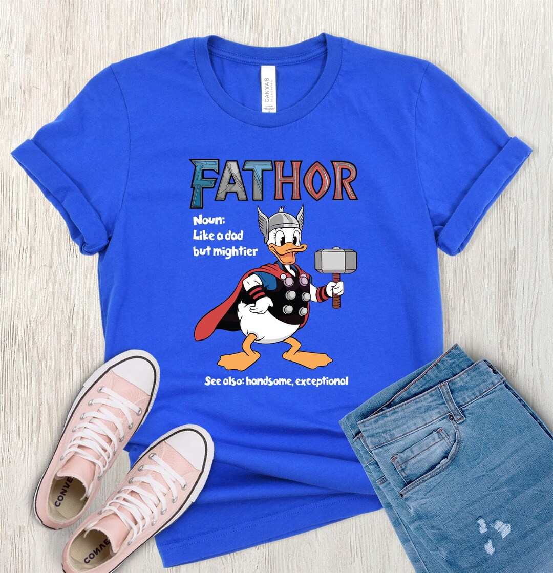 Fathor Donald Duck Tee, Donald Duck Dad's Shirt, Dad's Disney Shirt ...