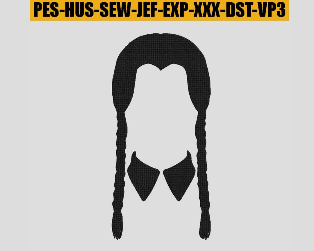 Wednesday Addams Embroidery Design Addams Family Embroidery - Etsy