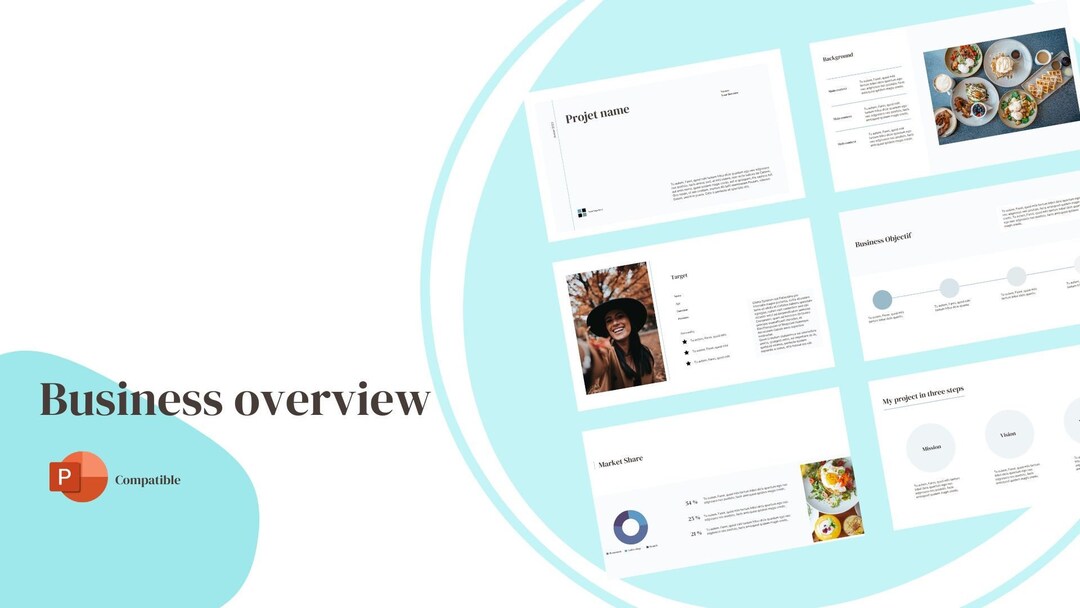 Minimalist and Catchy Powerpoint Template - Etsy