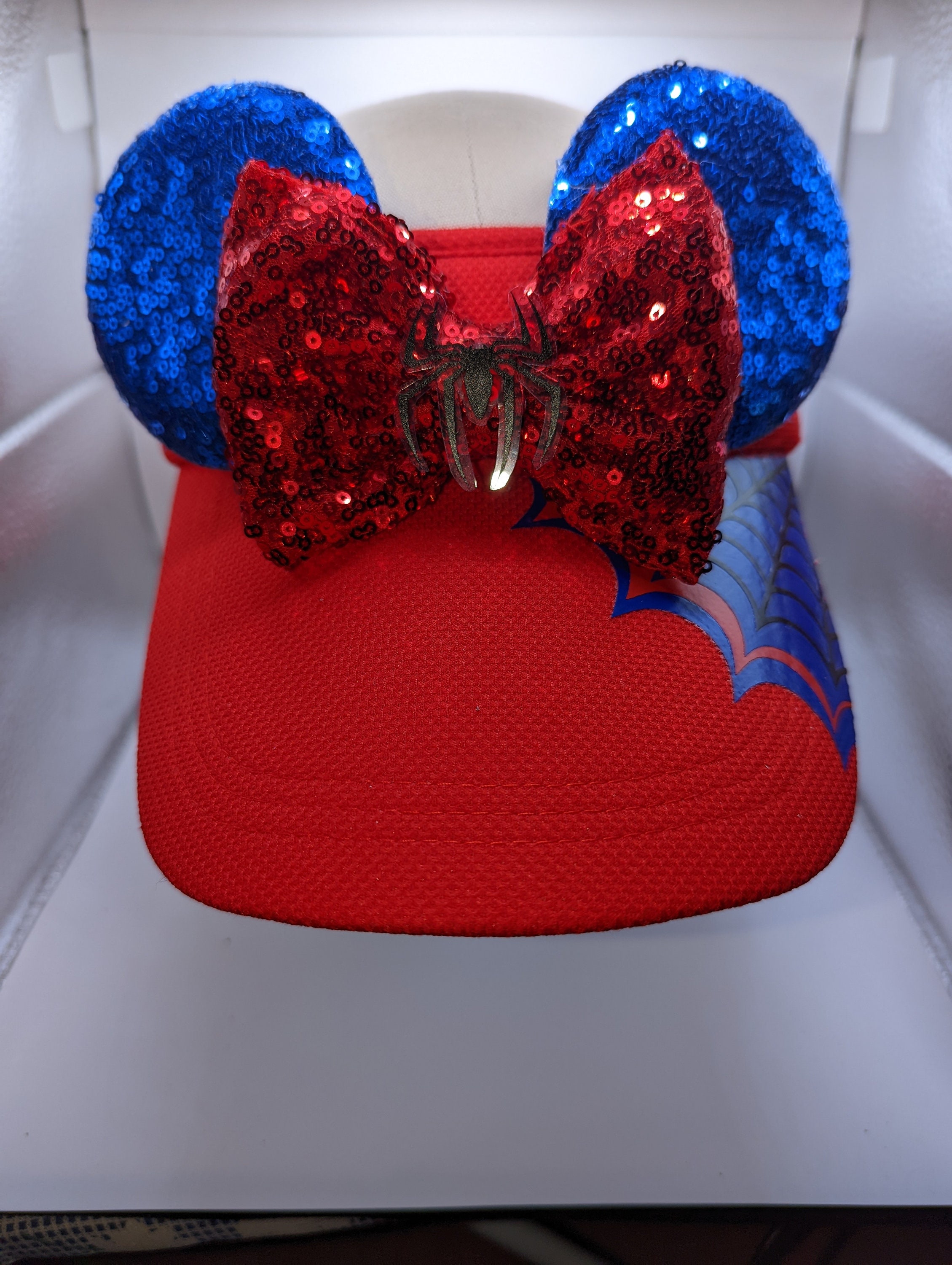 Spider Man Inspired Mouse Visor With Lights - Etsy UK