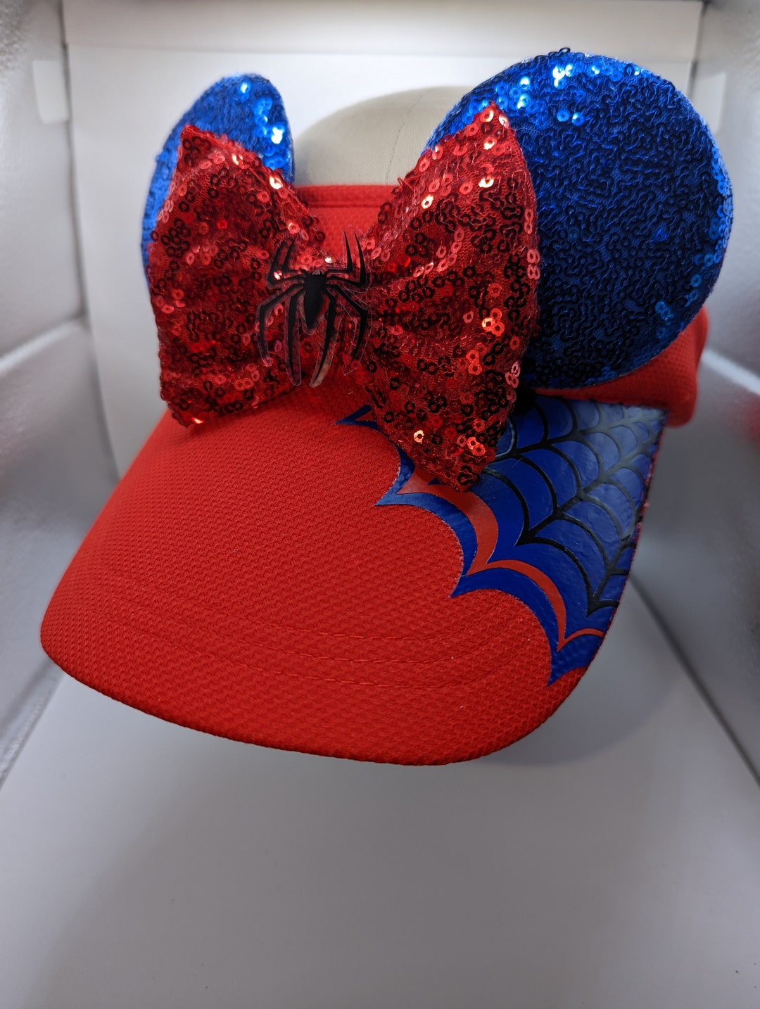 Spider Man Inspired Mouse Visor With Lights - Etsy UK