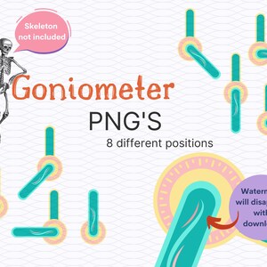 Goniometer Digital Clip Art. PT and OT Clip Art. Goni Medical Art. - Etsy