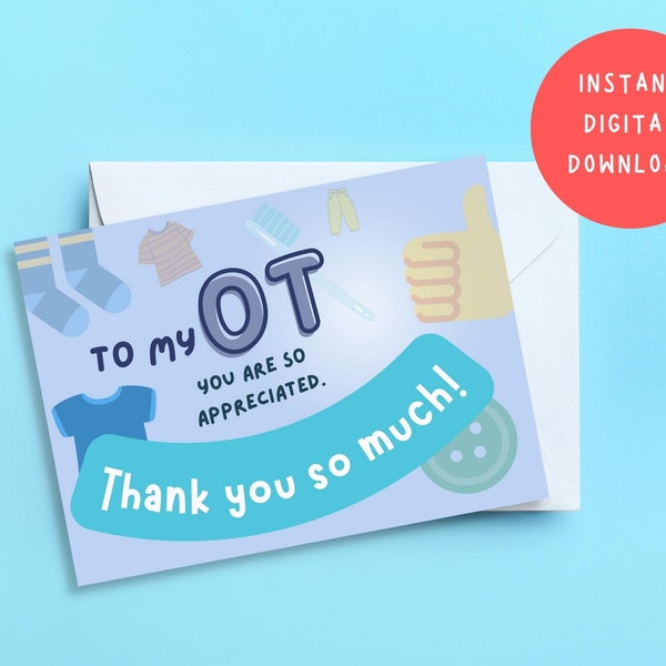 Ot Thank You Card - Etsy