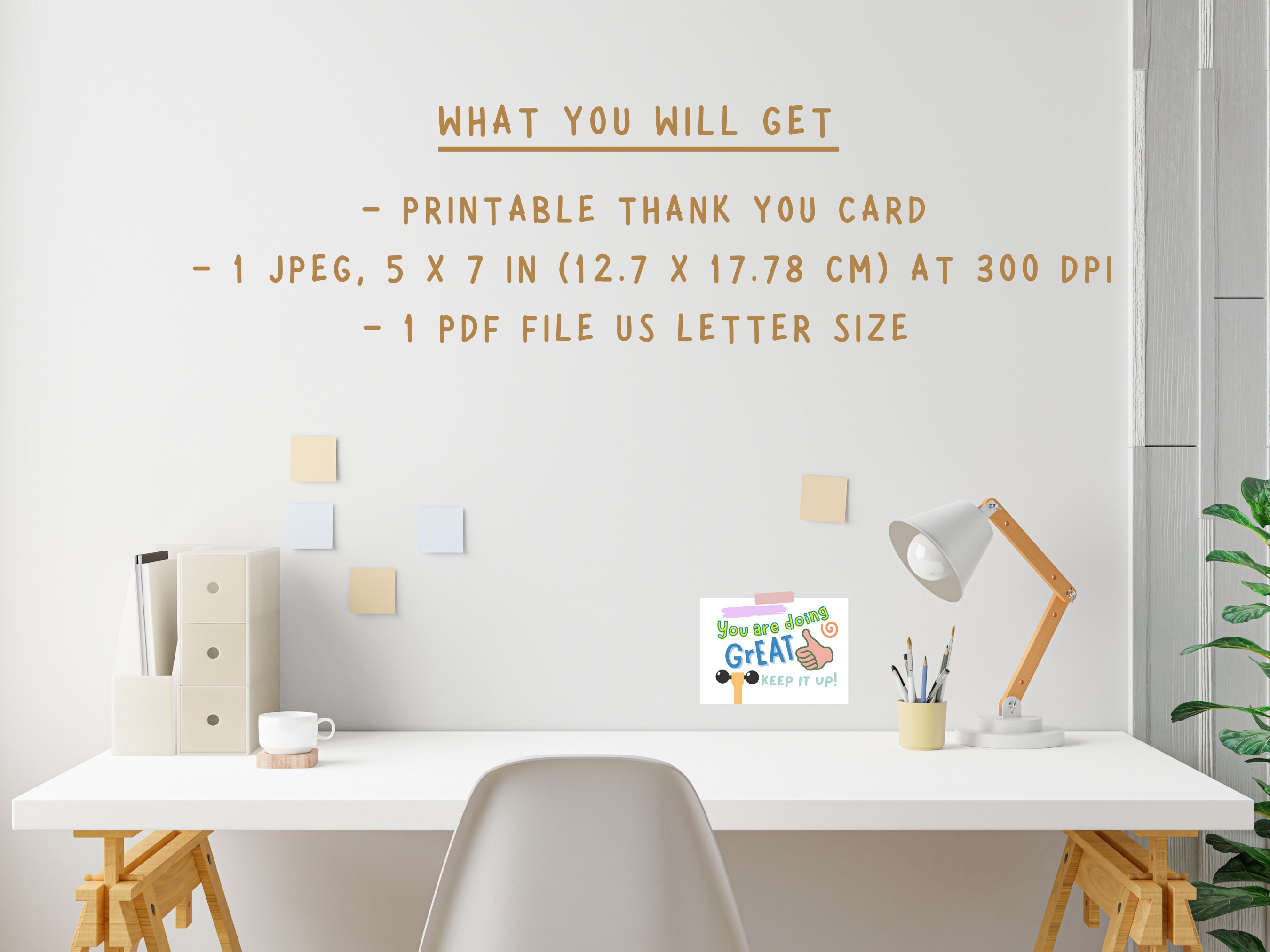 Encouragement Thank You Card. Downloadable File Card. - Etsy