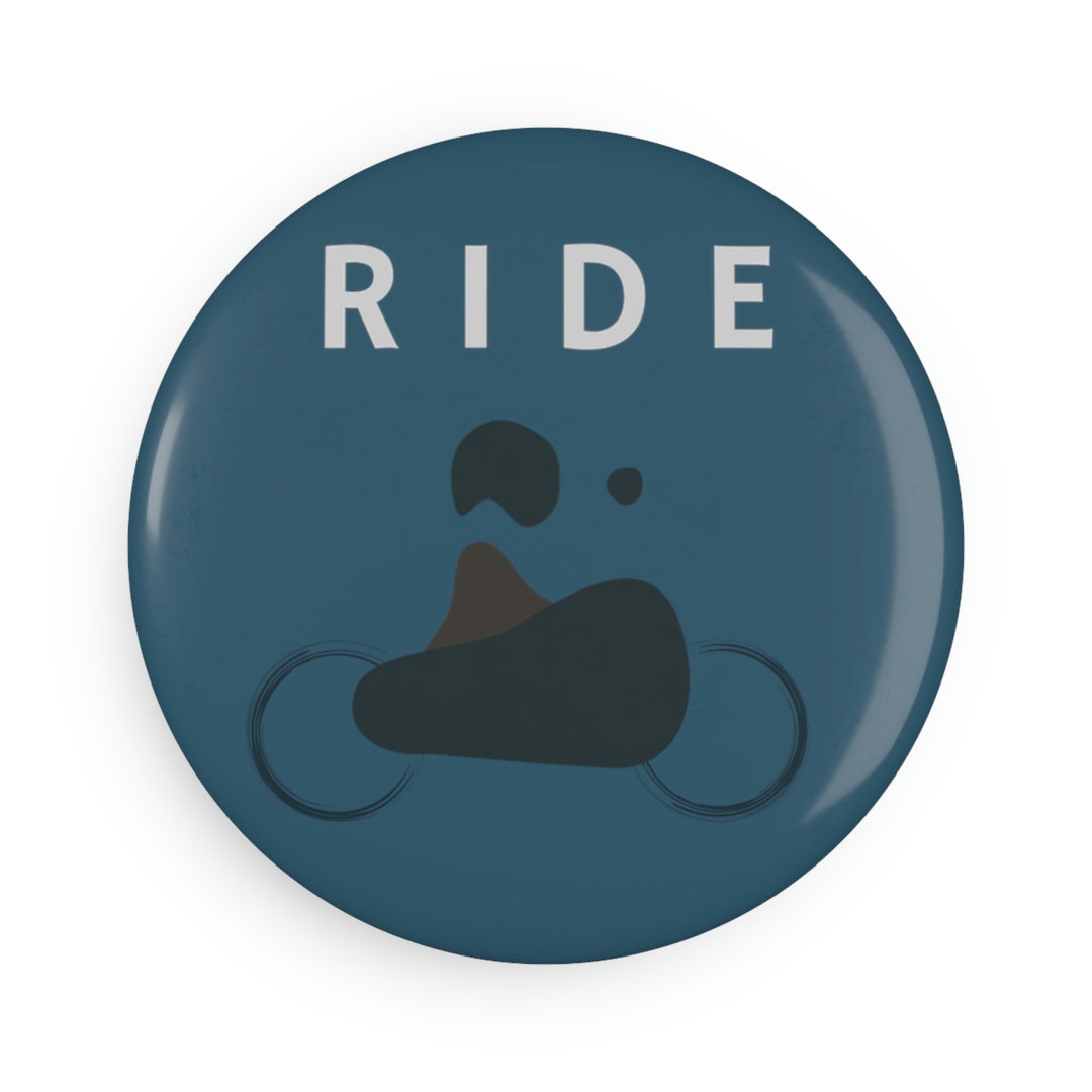 Circle RIDE Magnets. Printify Biker Magnets. Artful Fridge Magnets. - Etsy