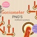 Goniometer Digital Clip Art. PT and OT Clip Art. Goni Medical Art. - Etsy
