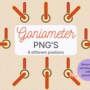 Goniometer Digital Clip Art. PT and OT Clip Art. Goni Medical Art. - Etsy