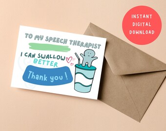 Thank You Slp Card - Etsy