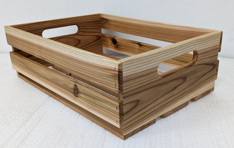 Cedar Farmhouse Crates - Set of 3 - Handcrafted Wooden Boxes - Etsy