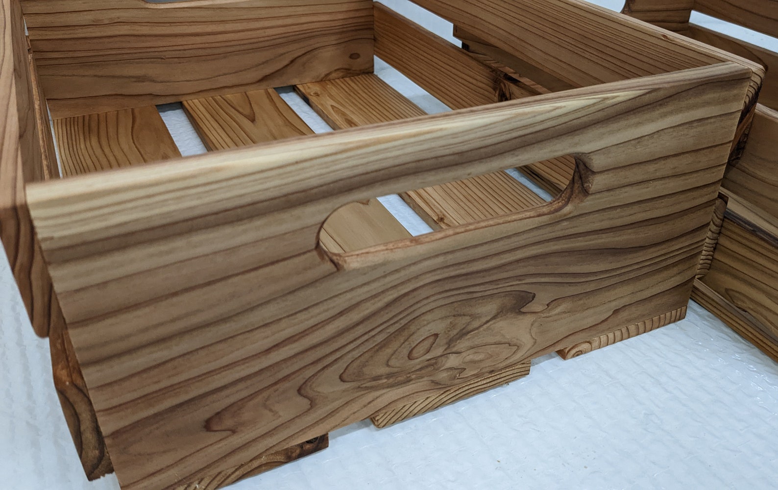 Cedar Farmhouse Crates - Set of 3 - Handcrafted Wooden Boxes - Etsy