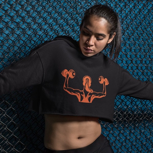 Workout Cropped Hoodie - Etsy