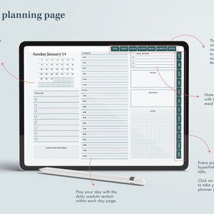Minimalist Digital Planner 2024 Dated iPad Planner With Hyperlinked ...