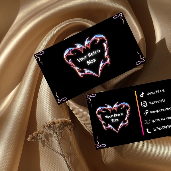 Y2k Card Template - Etsy