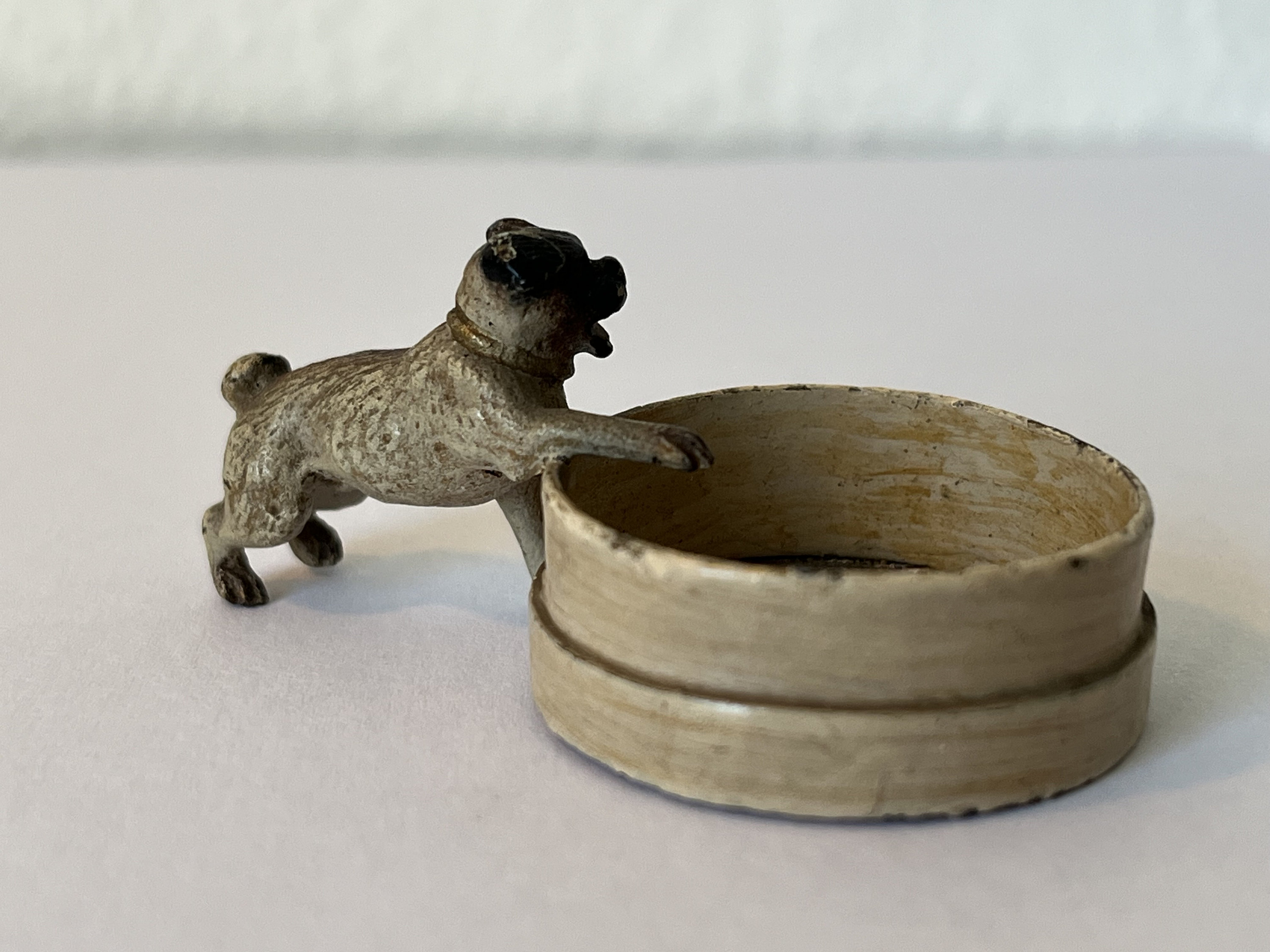 Antique Vienna Bronze Pug Dog With Sieve Ca. 1900 - Etsy