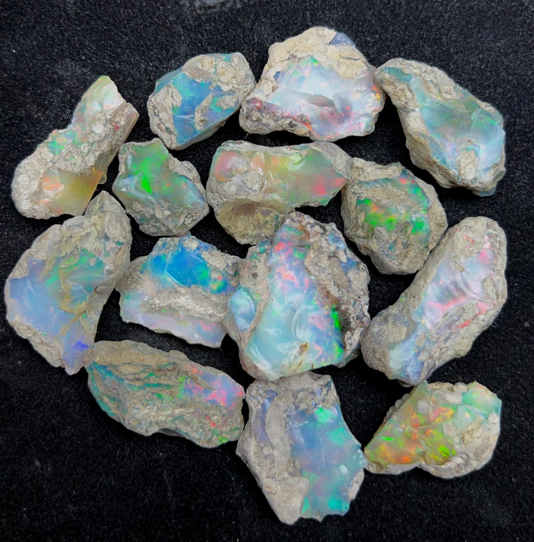 200 Carat White Opal Rough Lot: Uncut Raw Crystal - Etsy