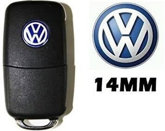 Volkswagen Vw Car Key Logo Badge Emblem Blue - Etsy