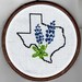 Texas and Bluebonnets Cross-stitch Pattern [PDF] - Etsy