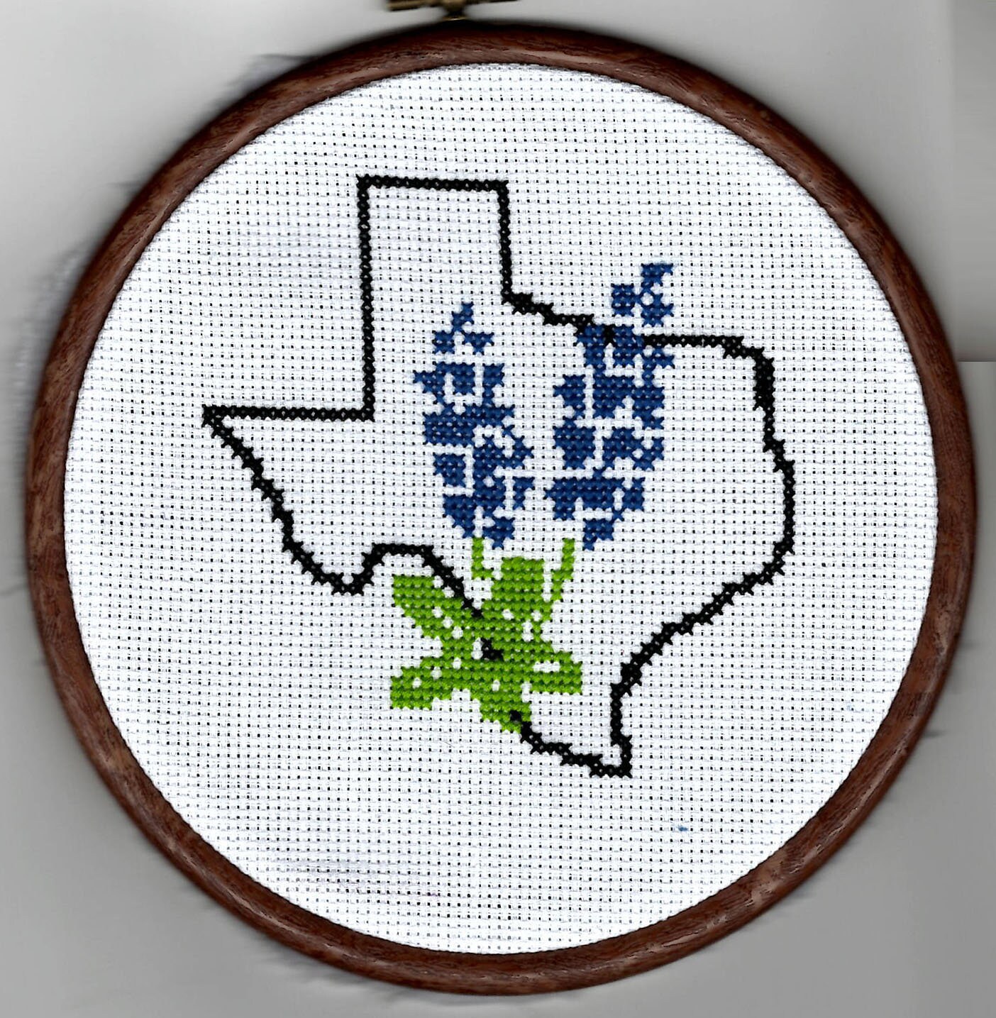 Texas and Bluebonnets Cross-stitch Pattern [PDF] - Etsy