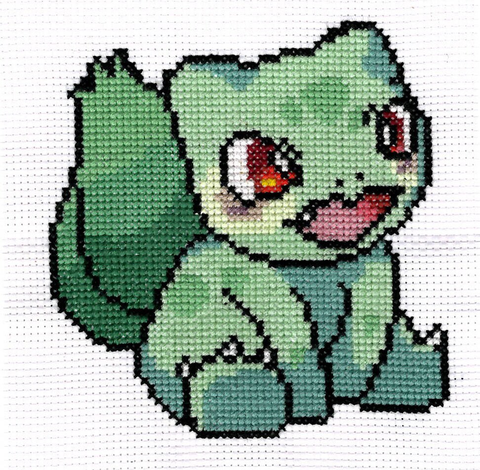 Cute Bulbasaur Cross-stitch Pattern [PDF] - Etsy