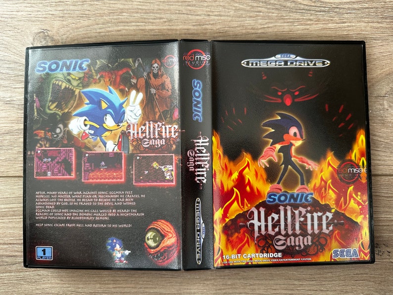 Sonic Hellfire Saga Custom Megadrive/genesis Game - Etsy