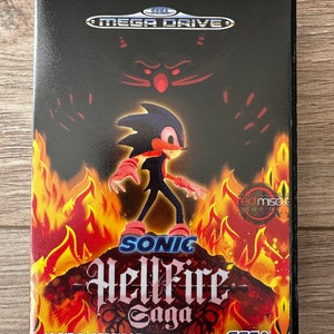 Sonic Hellfire Saga Custom Megadrive/genesis Game - Etsy