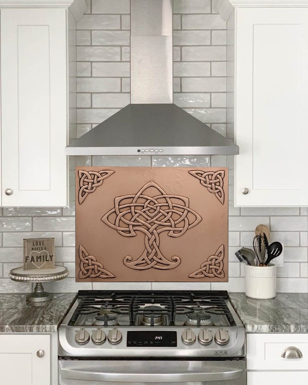 Celtic Tree of Life Copper Backsplash Tree of Life Copper Tile - Etsy