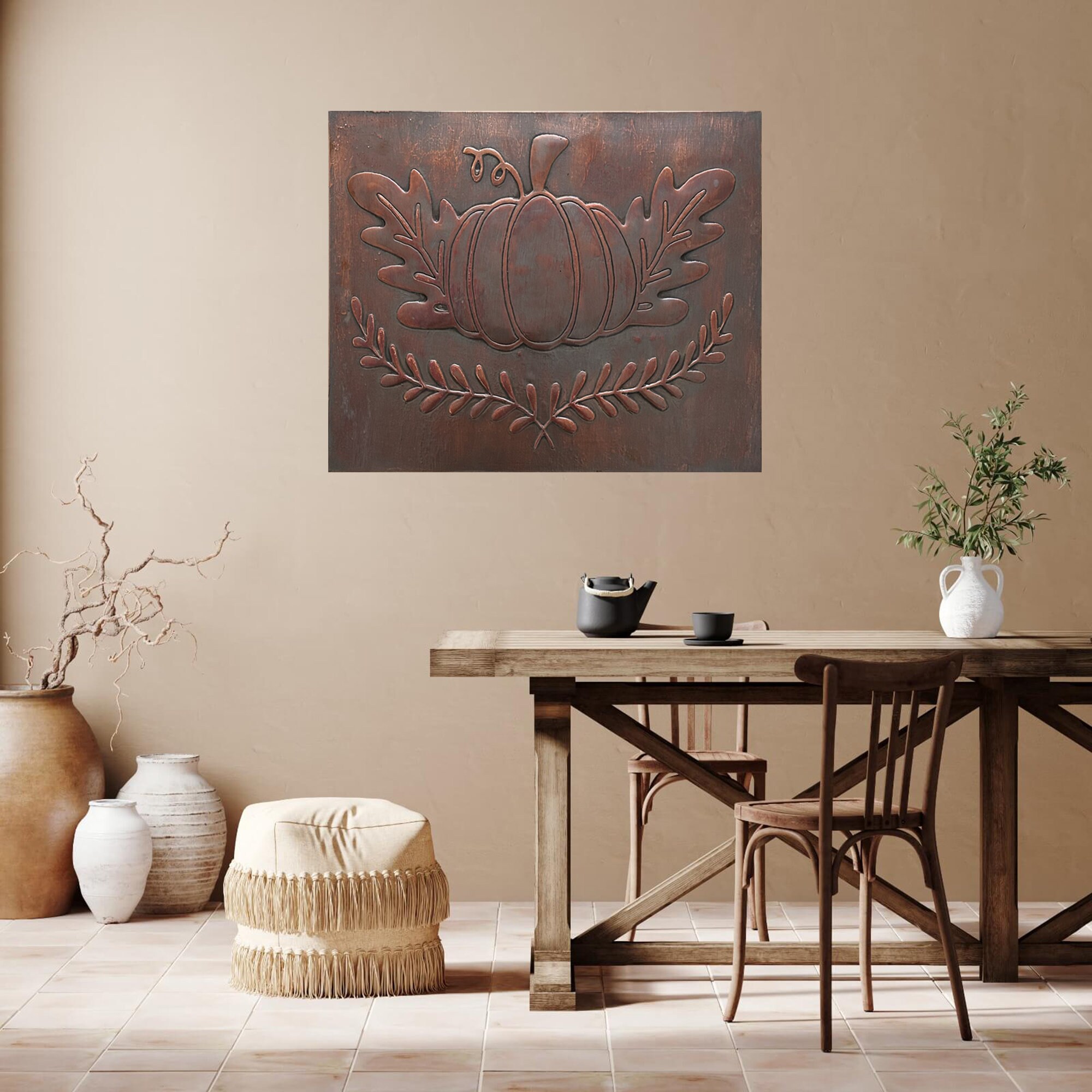 Copper Honey Gourd Rustic Metal Wall Art Metal Copper Home - Etsy