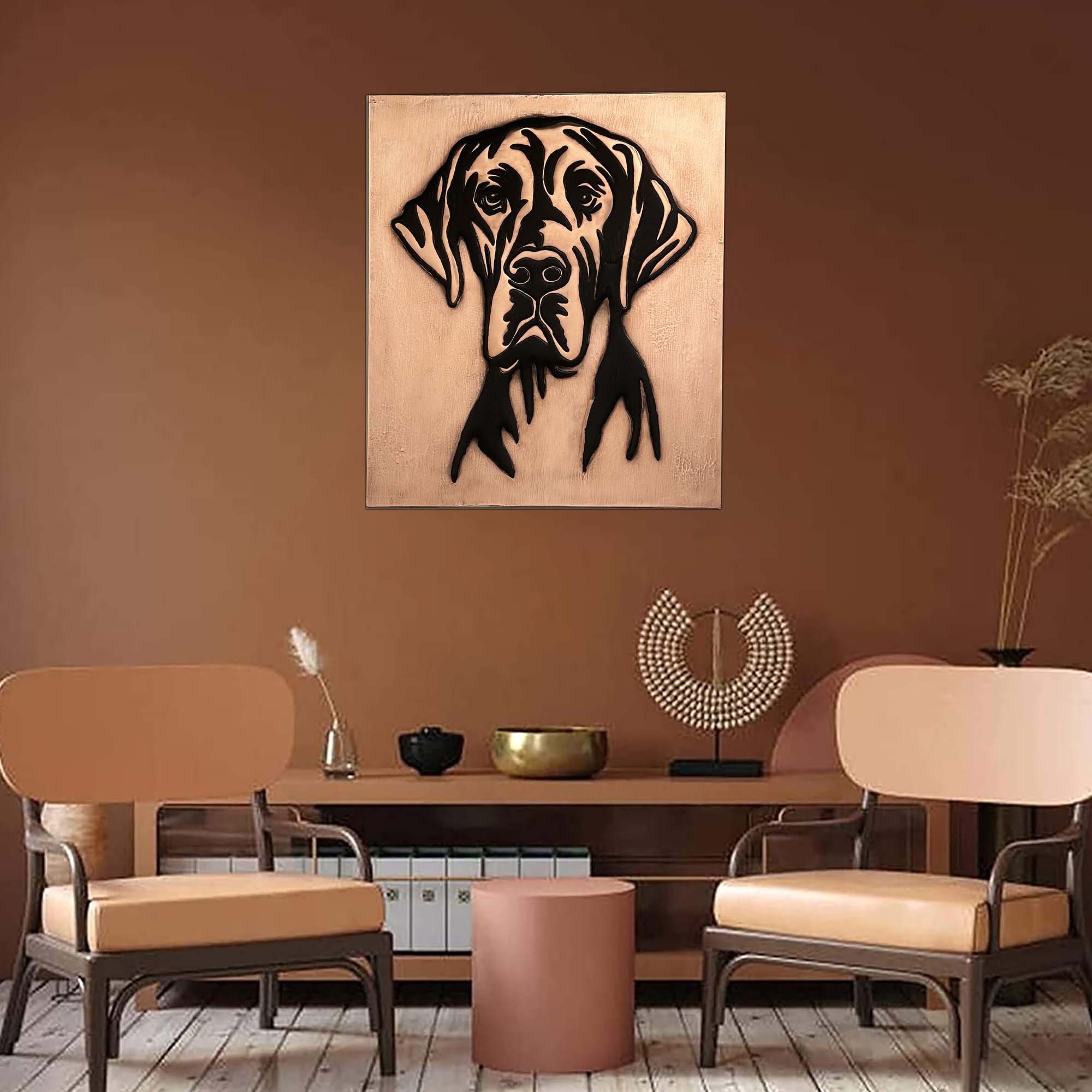 Custom Handmade Copper Pet Decor Custom Dog Portrait Custom Dog Design ...