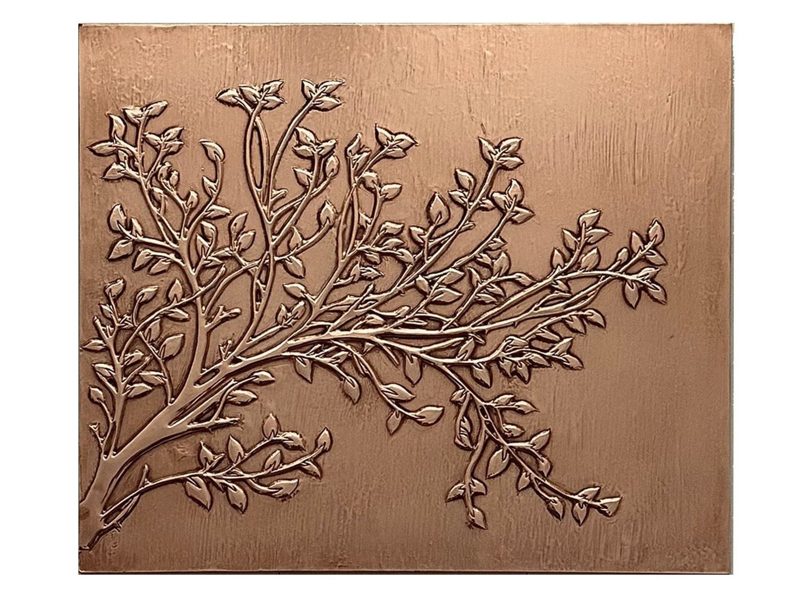 Wall Art Copper Tree Kitchen Copper Backsplash Handmade Copper Tile ...