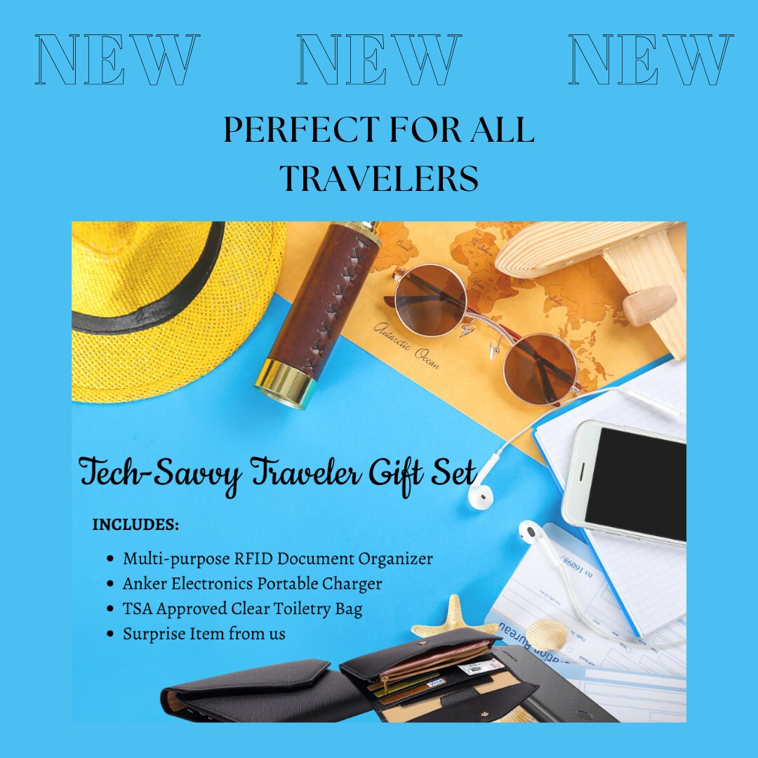 Tech-savvy Travel Gift Box/travel Gift for Women/tech Travel Gifts ...