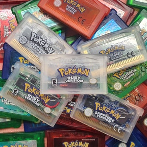 Gameboy Pokemon Emerald, Ruby & Sapphire Cartridge Replacement Sticker ...