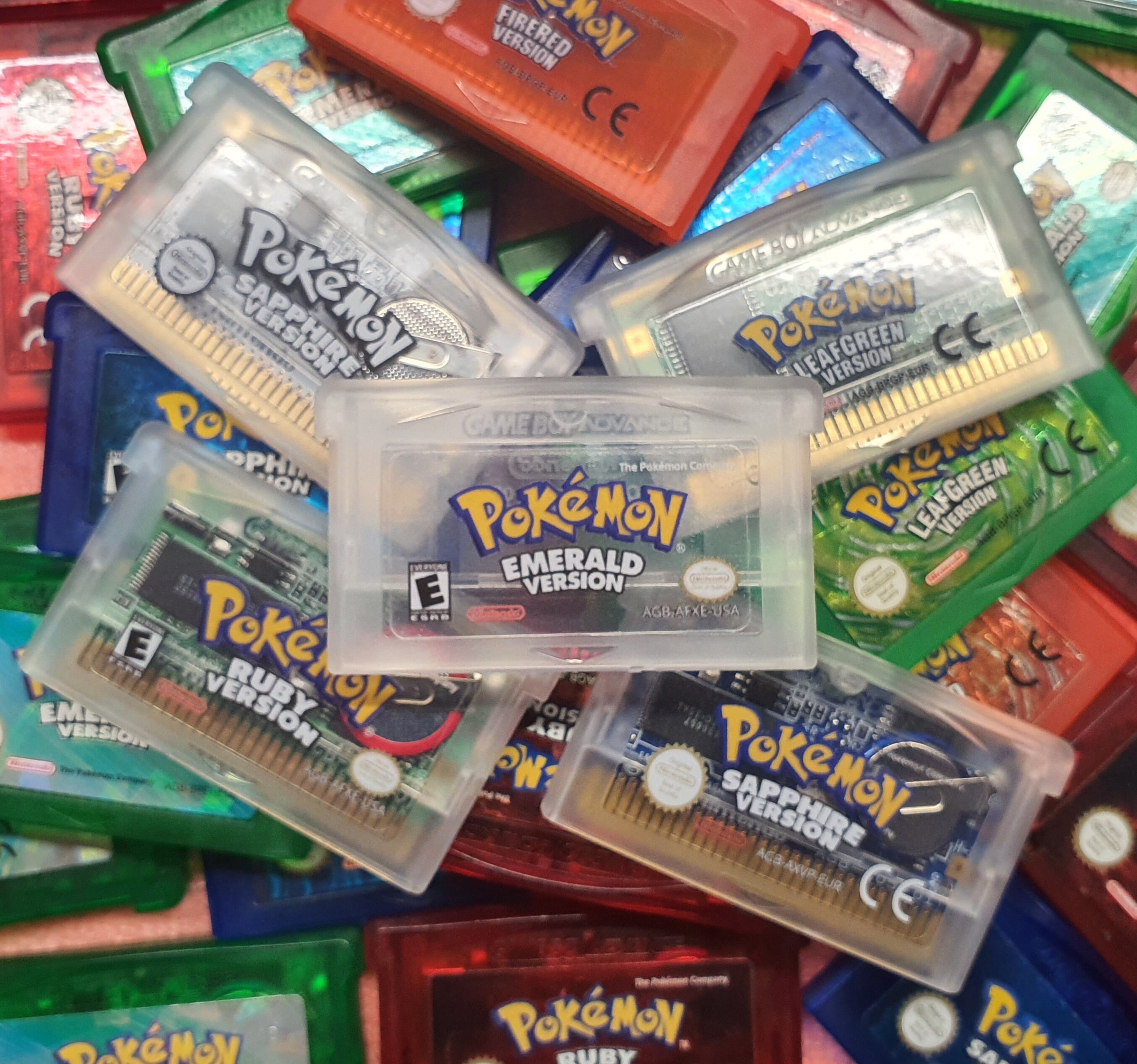 Gameboy Pokemon Emerald, Ruby & Sapphire Cartridge Replacement Sticker ...