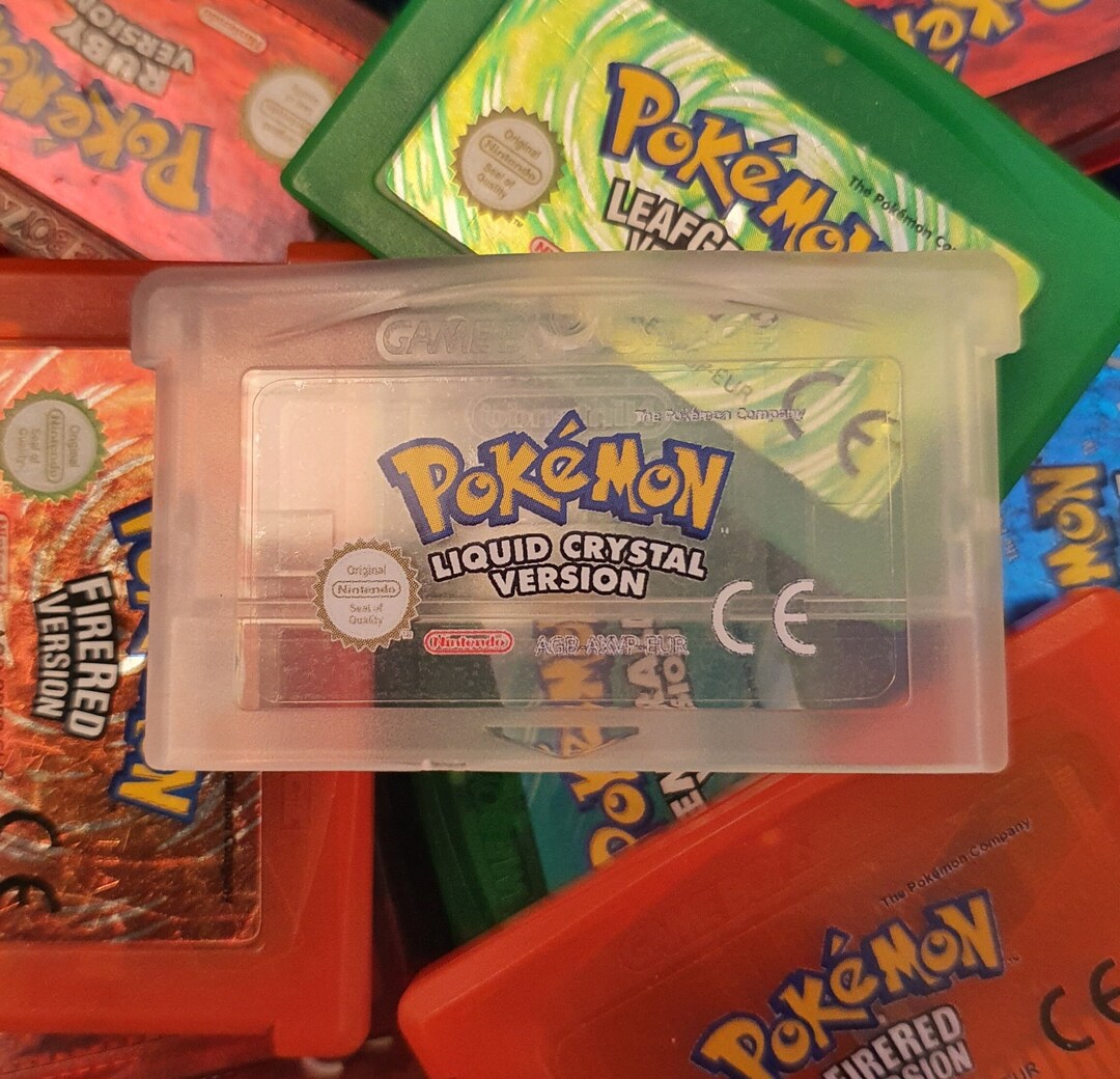 Gameboy Pokemon Liquid Crystal Cartridge Sticker clear - Etsy