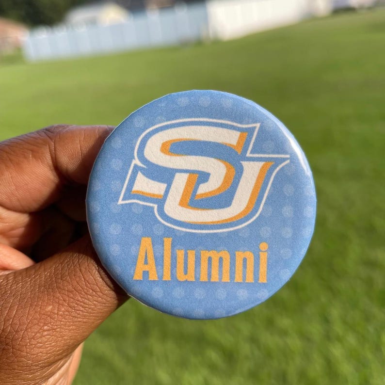 Blue SU Alumni Pin Button: Southern University - Etsy