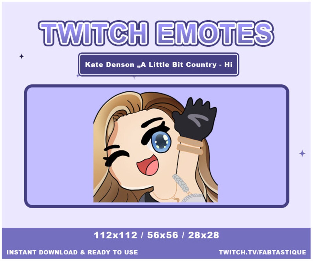 Kate Denson Hi Emote | Dead by Daylight Emotes Twitch | Kate Denson DBD ...