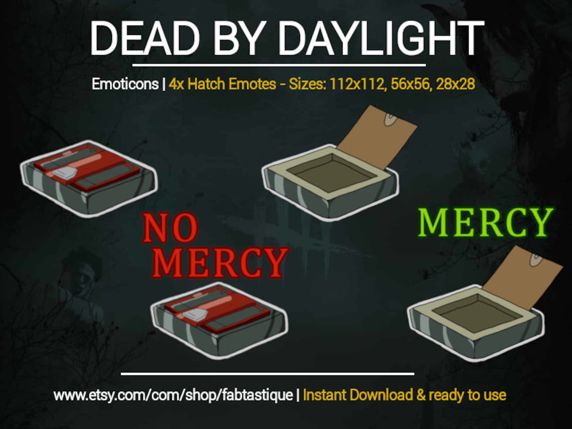 4x Dead by Daylight Hatch Emote Twitch DBD Hatch Emotes Twitch, Youtube ...