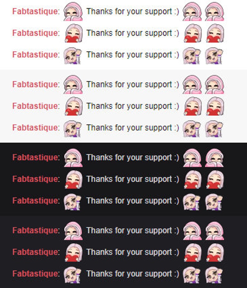 Dead by Daylight Yun-jin Lee Emotes | DBD Yun-jin Emote Set for Twitch ...