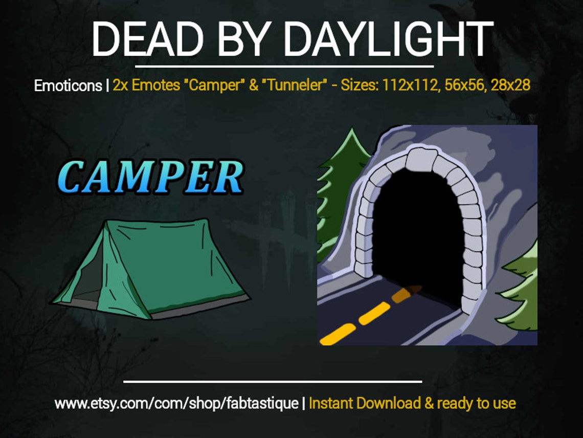 2x Camper & Tunneler Emote Dead by Daylight Twitch | Dead by Daylight ...