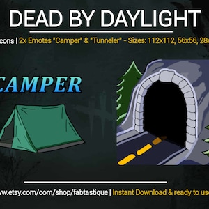 2x Camper & Tunneler Emote Dead by Daylight Twitch | Dead by Daylight ...